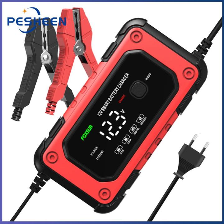 [1-3 วันมาถึง] Intelligent Pulse Battery Charger 12V 6A Motorcycle ...
