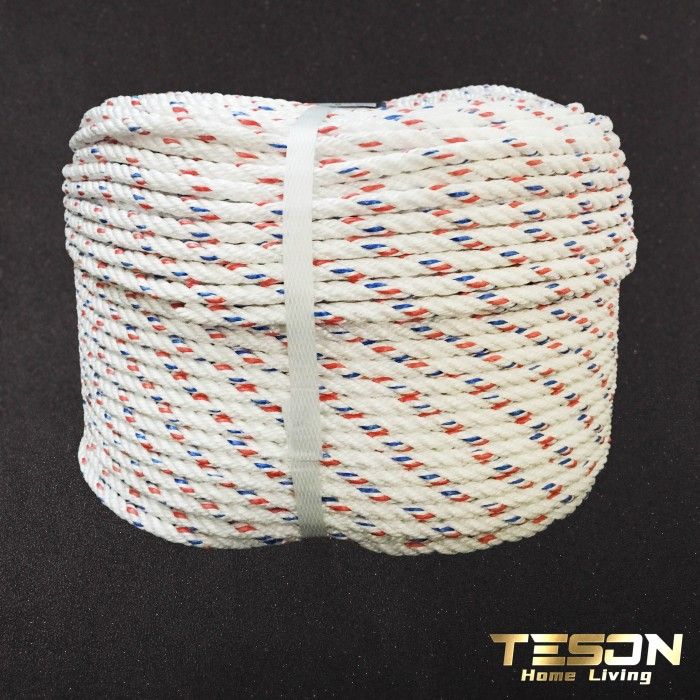 PROMO- TALI TAMBANG PPD 4 MM 1 ROLL 220 METER PP PROPYLINE NILON TAMPAR ...