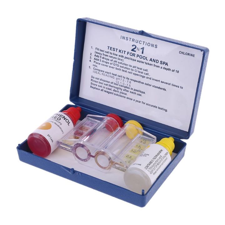 pH Chlorine Water Quality Test Kit Swimming Pool Hydroponics Aquarium ...