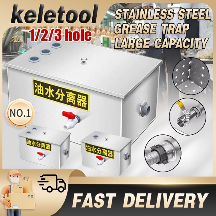 Grease Trap Oil Filter Perangkap Minyak stainless steel grease trap ...