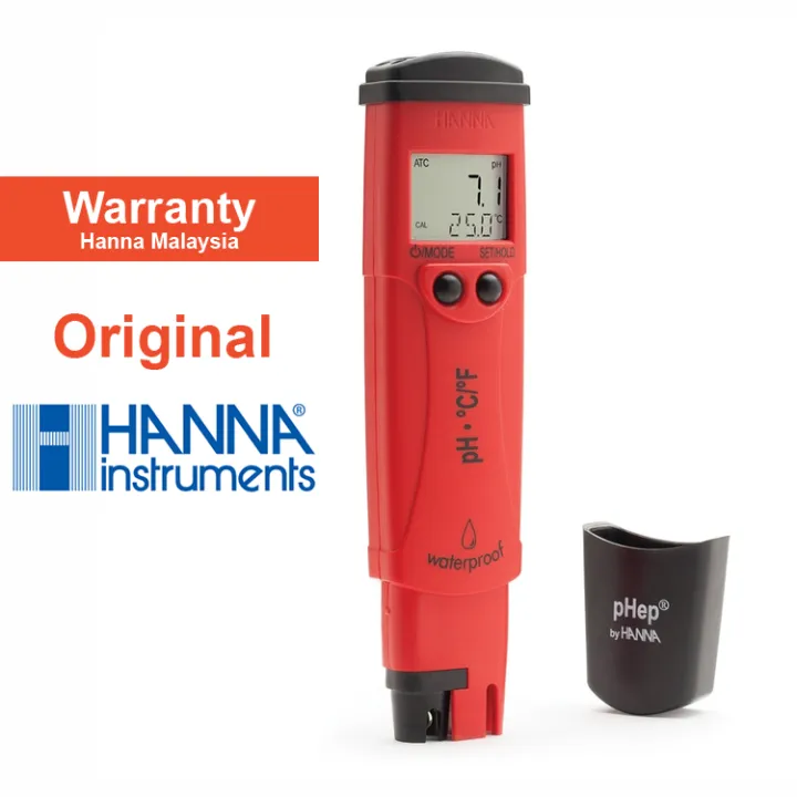 Hanna pHep® 4 pH / Temperature Tester with 0.1 pH Resolution HI98127 ...