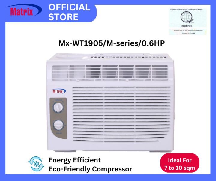 Matrix Lazmall / MX-WT1905 0.6HP / M-Series / inverter Quality / Window ...