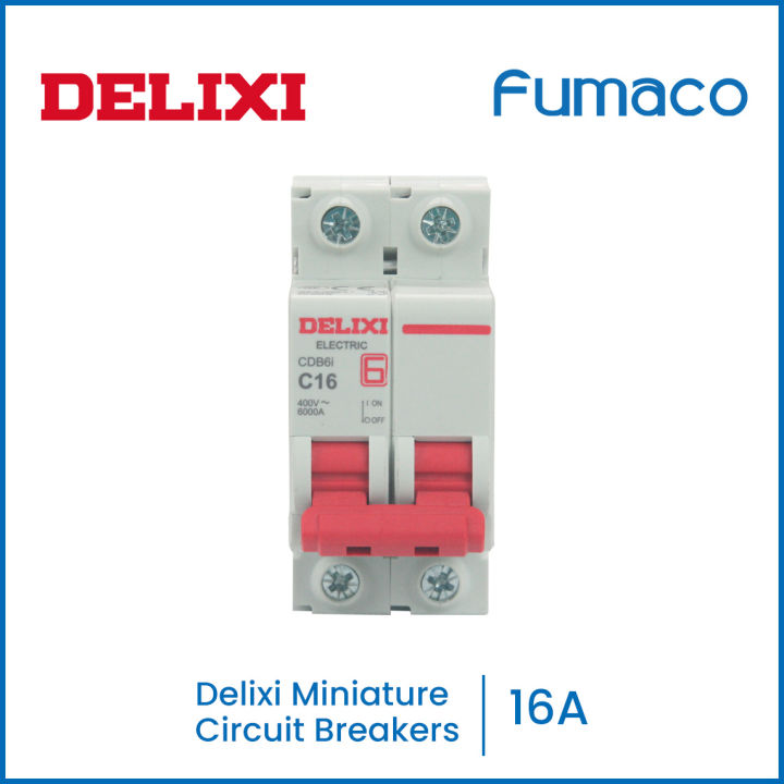 Delixi Miniature Circuit Breaker - 16A / 20A / 25A / 32A / 40A / 50A / 63A / 80A / 125A / 2 ...