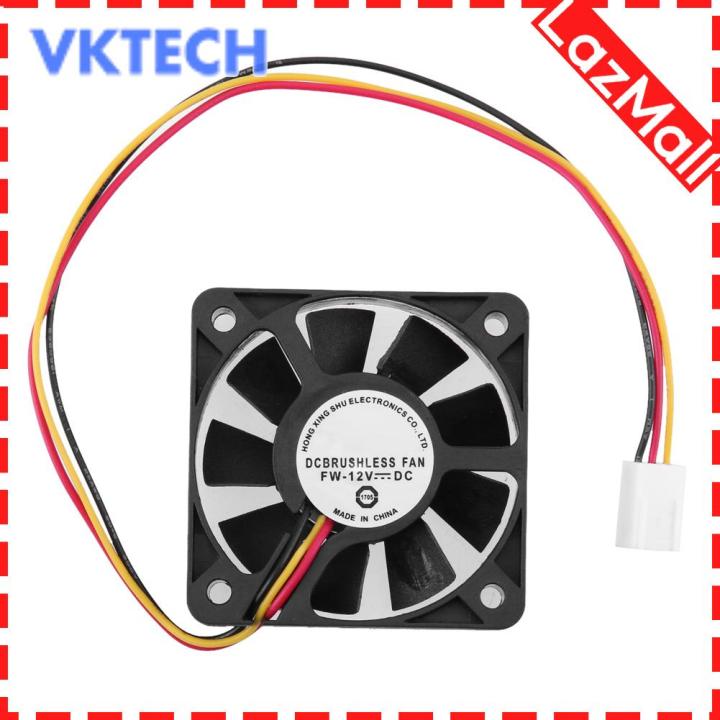 [Vktech] 3 Pin CPU 5cm Cooling Cooler Fan Heatsinks Radiator 50mm 10mm ...
