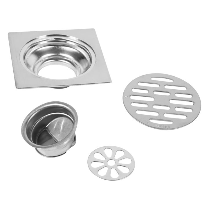 [Fancytoy] Thick Stainless Steel Square Antiodor Bathroom Floor Drain ...