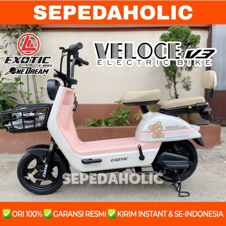 Sepeda Listrik EXOTIC VELOCE V3 500 Watt Electric E Bike BY PACIFIC ...