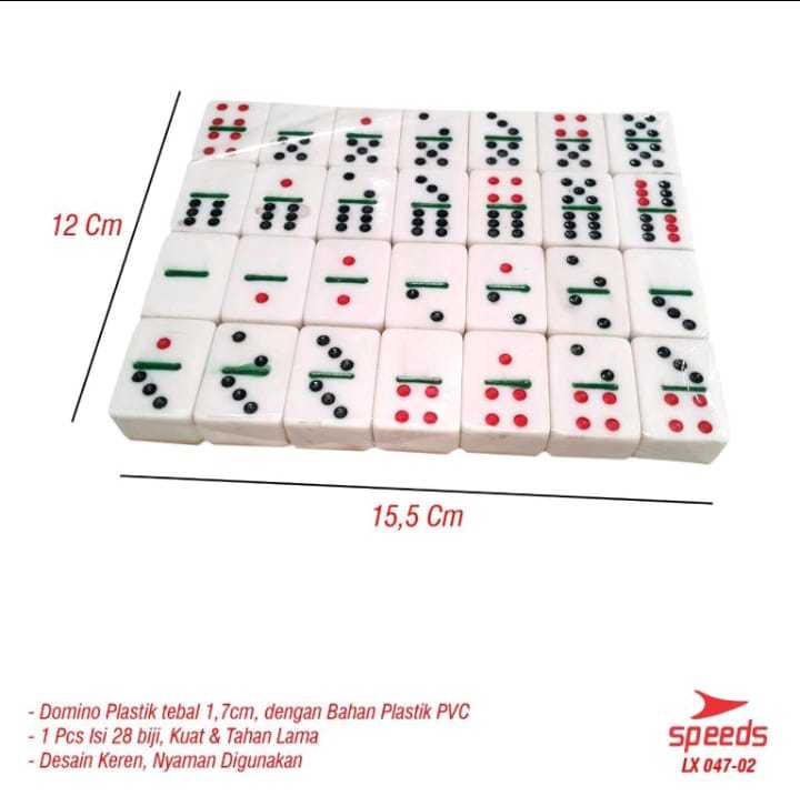 Game Domino Balok Tebal Gaple QQ Mahjong Kartu Domino Tebal 1,7CM ...