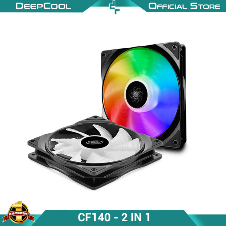 DEEPCOOL CF 140-2in1 MB Controlled 140mm A-RGB LED Case Fan (DP-FA-RGB ...