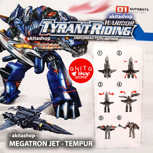 Action Figur Robot Transformer Megatron Bisa Berubah Menjadi Jet Tank ...