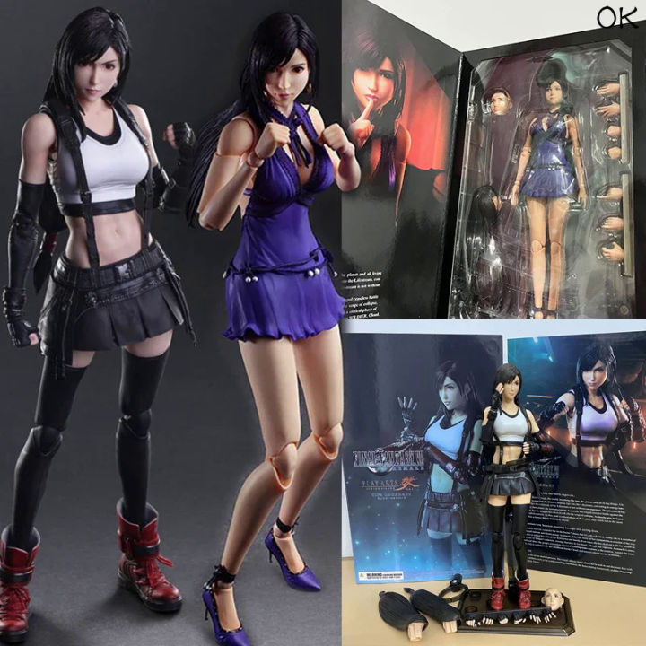New Tifa PLAY ARTS Figure Kai VII Remake Tifa Lockhart Figure Dress Ver ...