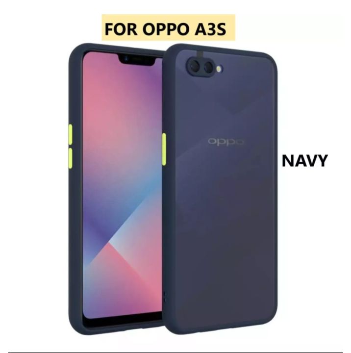 SOFTCASE OPPO A3S CASE DOVE PELINDUNG KAMERA COVER HP AERO MATTE CASING ...