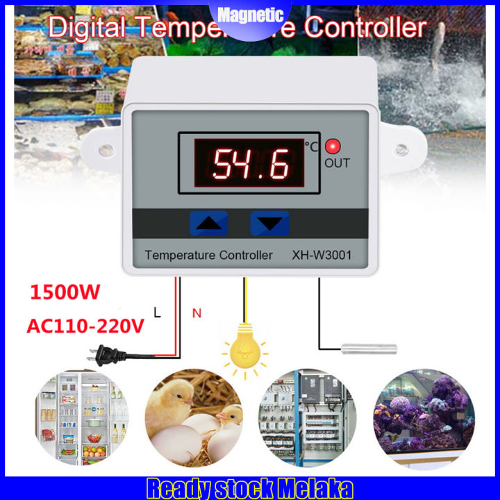 Original 110- 220V/1500W Digital LED Temperature Controller 10A ...