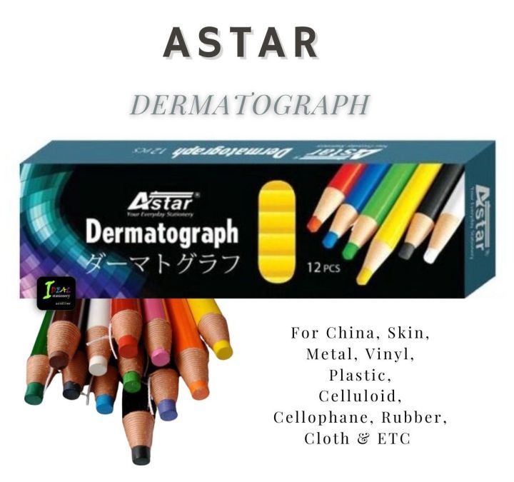 ASTAR DERMATOGRAPH COLOUR PENCIL DG7800 / PENCIL PAPER / PAPER WRAPPED ...
