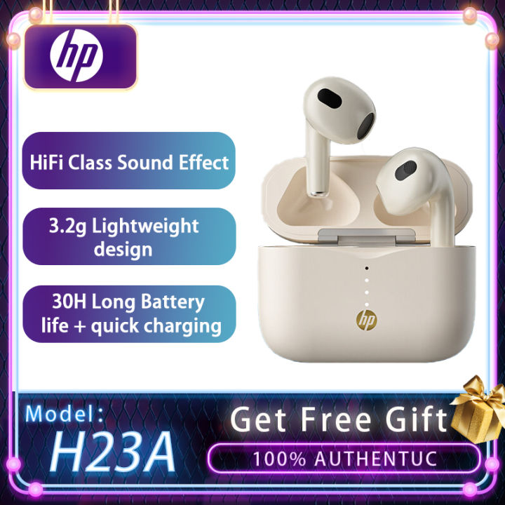 HP h23a Tai nghe TWS-Hiệu ứng âm thanh lớp Hifi 3.2g nhẹ 30h pin dài và sạc nhanh | Lazada.vn