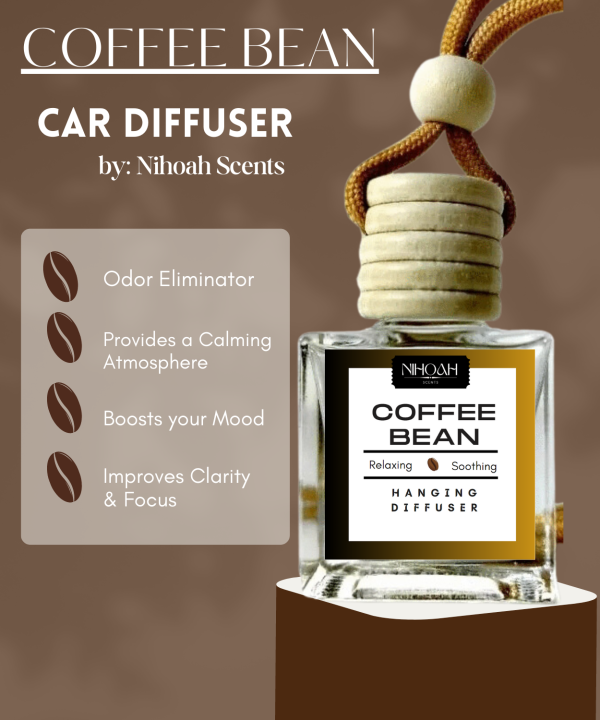 Car freshener hanging air diffuser Coffee auto perfume deodorizer Oil ...