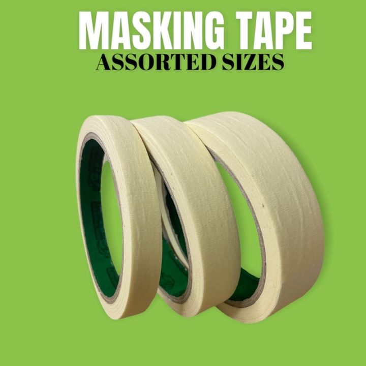 Masking Tape (Assorted Sizes) x 20yards X Sold per Pc | Lazada PH