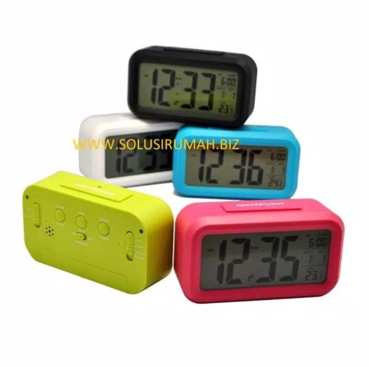 JAM DUDUK DIGITAL WARNA2 JAM KOTAK 137*77MM SEADANYA WATCH ALARM DIGI ...