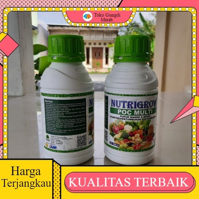 NUTRIGROW POC MULTI 500 ML PUPUK MAKRO MIKRO PERTUMBUHAN PEMBUAHAN ...