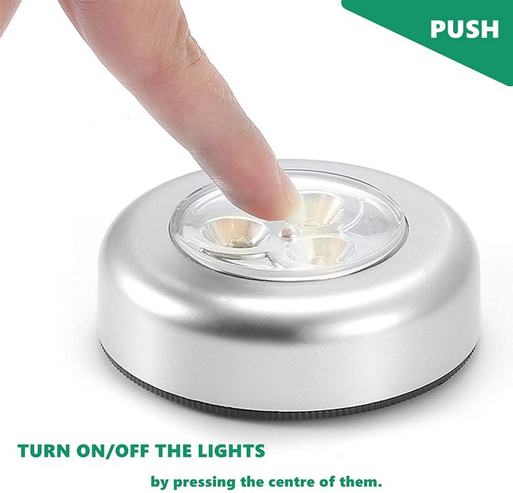 LED Closet Light Wireless Touch Lights Tap Light Lamp Wireless Stick on ...