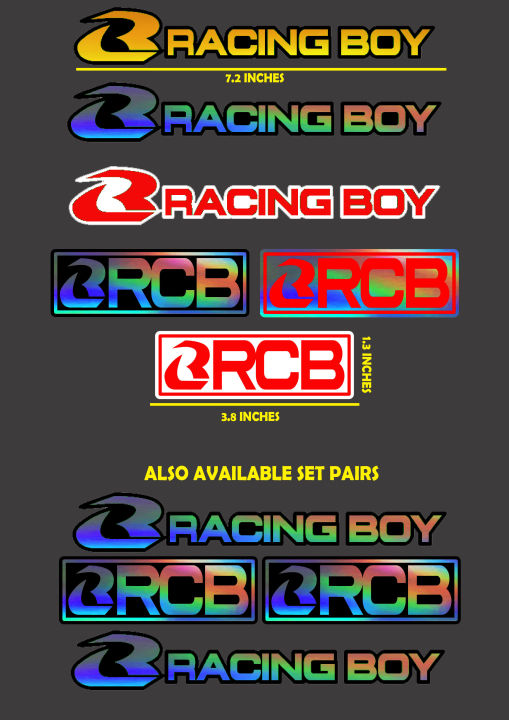 RACING BOY DECAL STICKER/SUSPENSION DECAL | Lazada PH