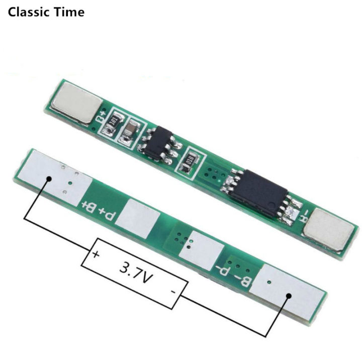 1S 3.7V 3A Li-Ion BMS PCM บอร์ดป้องกันแบตเตอรี่ Pcm สำหรับ Li-Ion 18650 ...