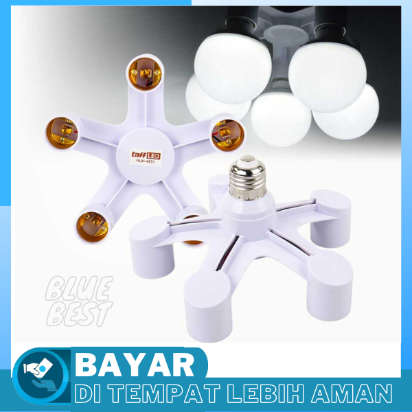 COD - FITTING LAMPU CABANG 5 4 3 TAFFLED SOKET BOHLAM STUDIO / Fiting ...