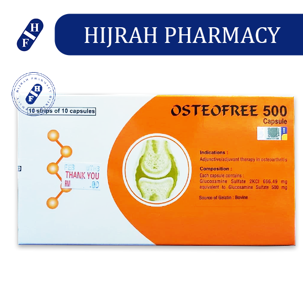 Osteofree 500 (10strips x 10 capsules / 1strips x 10 capsules ) | Lazada