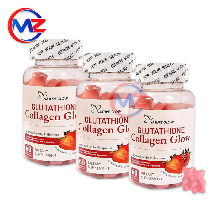 ( SET OF 3 ) Glutathione Collagen Glow Gummies Original Anti-Aging ...