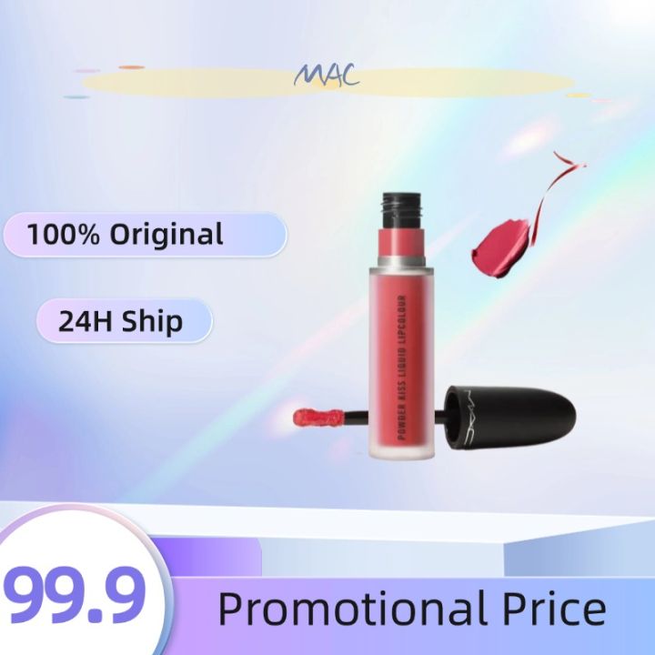 MAC Powder Kiss Liquid Lipcolour Hydrating Soft Matte Finish 989/988 ...