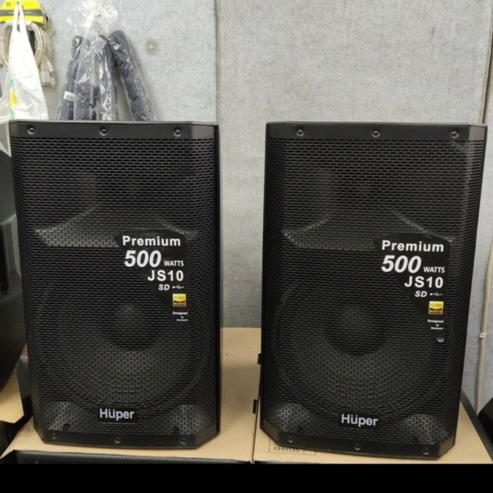 speaker aktif huper premium js10 500watt huper js 10 ORIGINAL | Lazada ...
