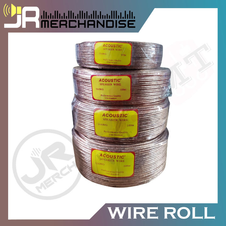 [JRM] Acoustic 1 ROLL (SW14GA-T) #14 AWG Transparent Speaker Wire ...
