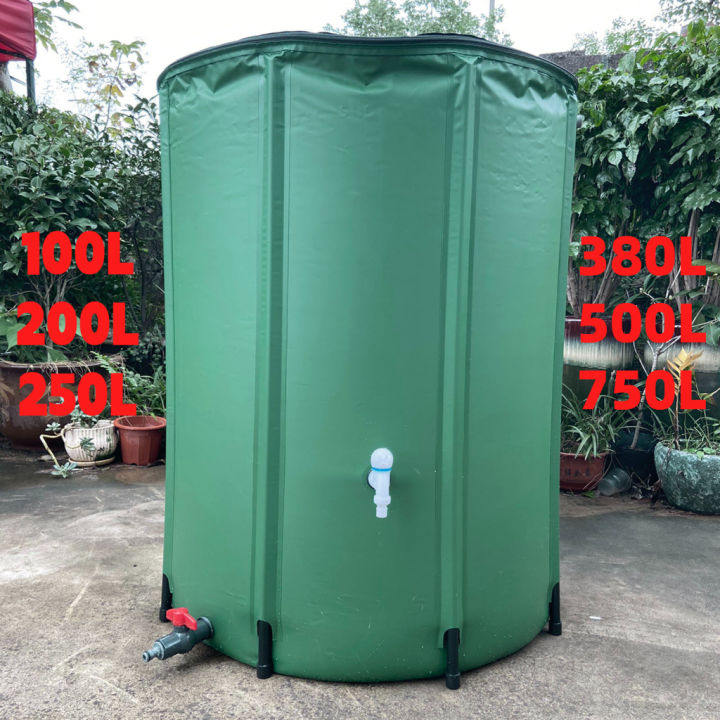 Portable Rain Barrel Water Butt 100/200L/250L/500L/750L Collapsible ...
