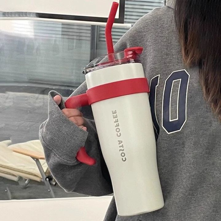 1200ML ขวดน้ําเก็บความเย็น แก้วเก็บอุณหภูมิ แก้วเก็บความเย็น แก้วน้ำ ...