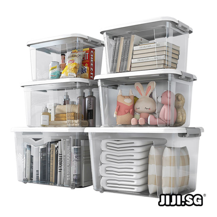 (JIJI.SG) JACINTRE Storage Box / Container / Stackable / Wheels / JT ...