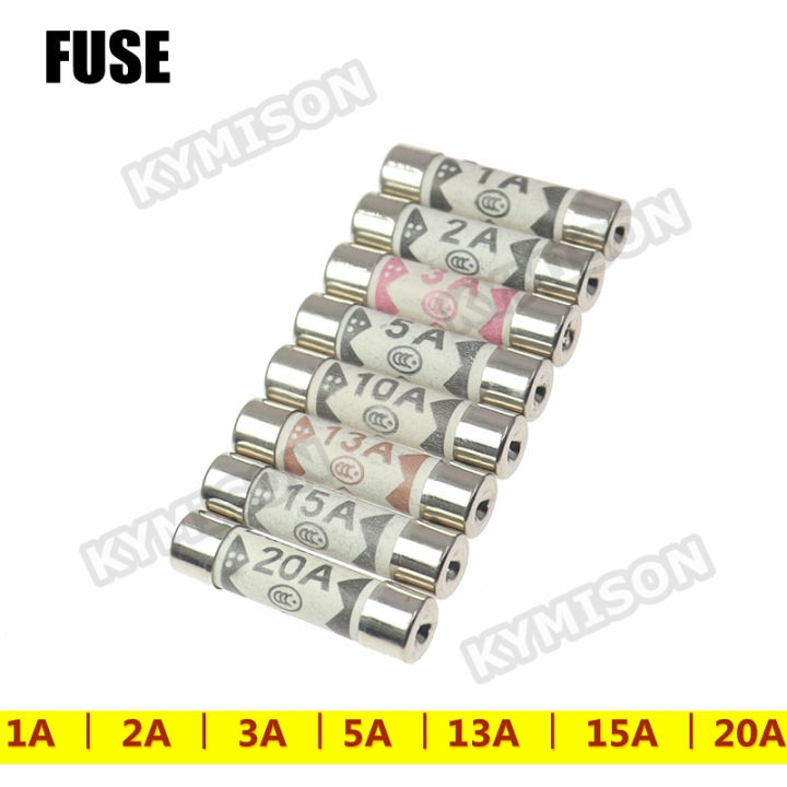 20pcs/lot Ceramic fuse for multimeter 6mm×25mm BS1362 Filling sand Riot ...