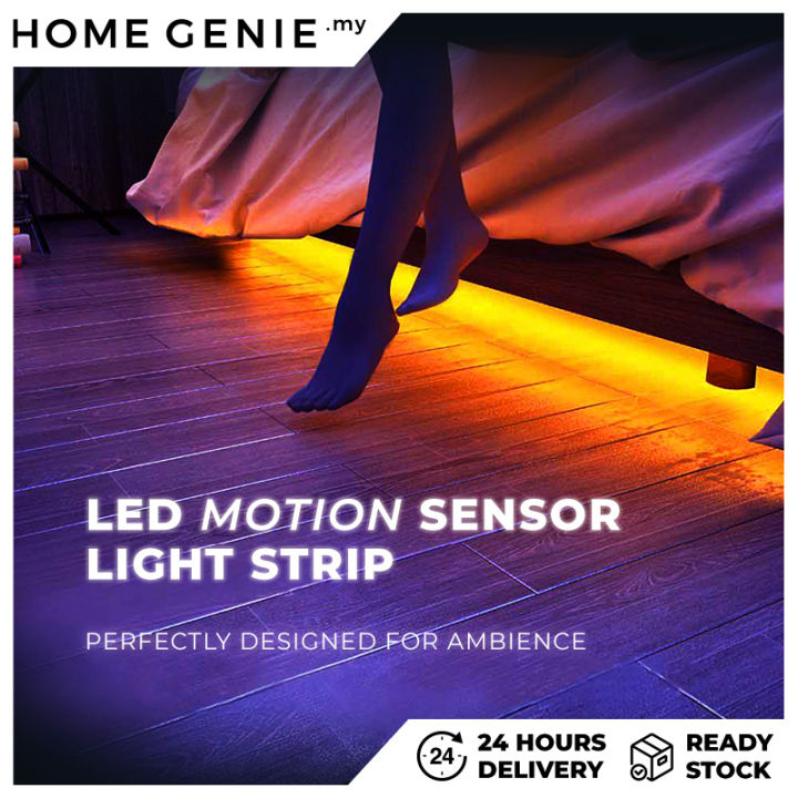 LED Motion Sensor Light Strip Switch Night Light DIY Closet Cabinet ...