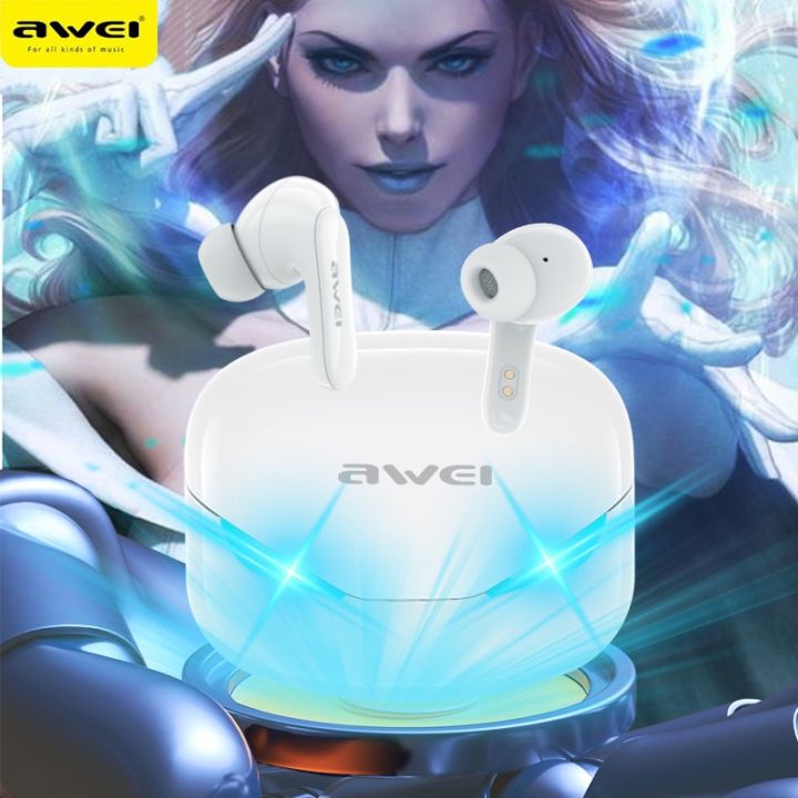 Awei T35 Gamepods TWS Earbuds BT5.0 Alien Shape Ultra Low Latency ...