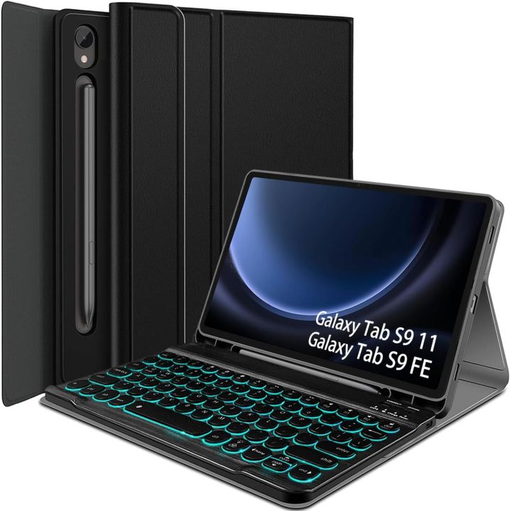 Detachable Wireless Backlit Keyboard Case for Samsung Tab S10 FE / S9 ...