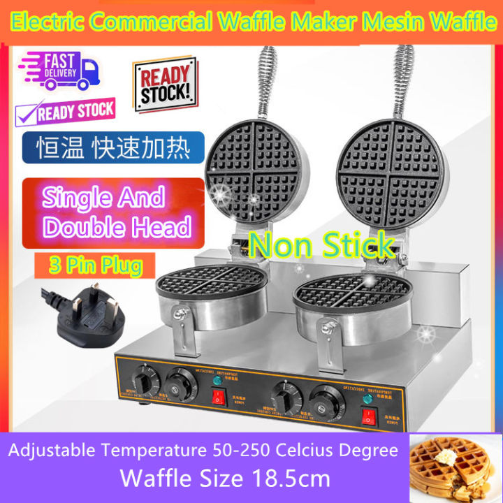Free Gift Commercial Double Head Electric Commercial Waffle Maker ...