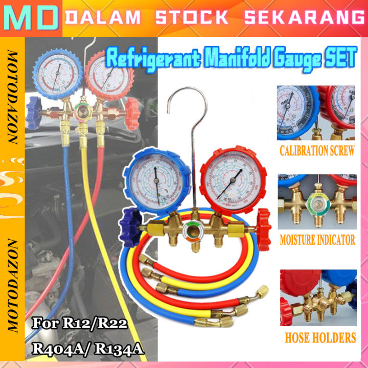 Paket Alat Pengisian Preon Kulkas R134A Paket Komplit Isi AC Mobil ...