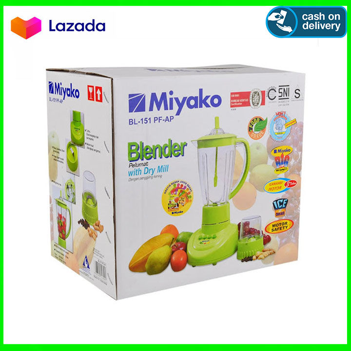 Miyako Blender Plastik 2 in 1 - BL151PF/AP Bahan Kokoh dan Awet ...