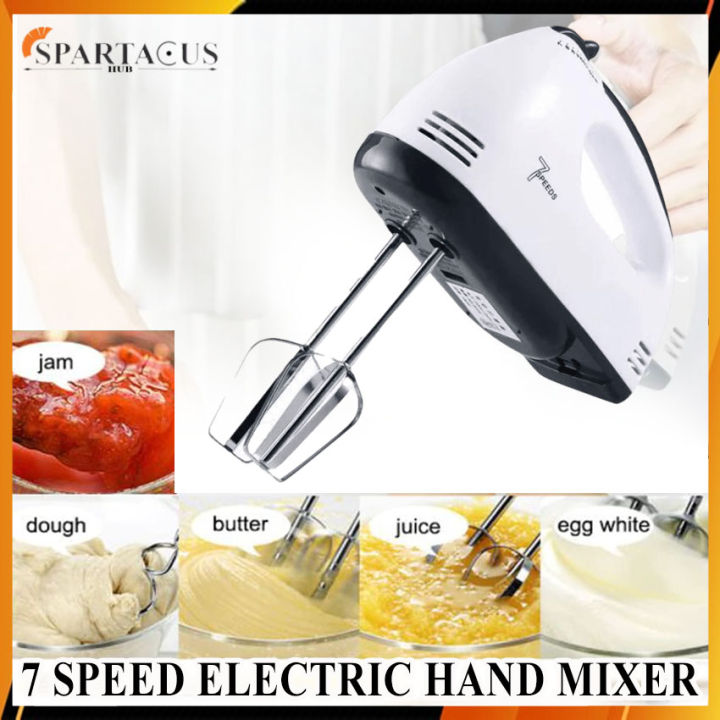 7 Speed Electric Beater High Grade Super Hand Mixer Pancake Cupcake ...