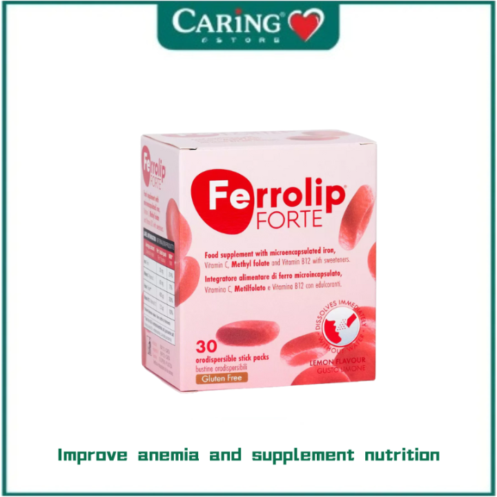 【Flagship Product】 Ferrolip FORTE 补铁复合维生素补充剂 柠檬味,改善贫血/Ferrolip FORTE ...