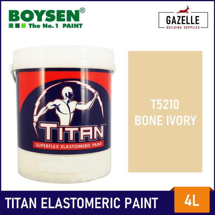 Titan Elastomeric Paint Bone Ivory - 4L | Lazada PH