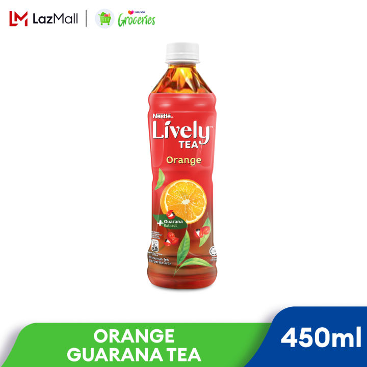 LIVELY Orange Guarana Tea (450ml) | Lazada