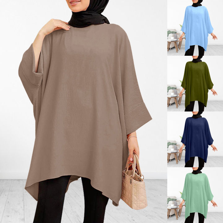 Mini Kaftan Blouse Viral Muslimah Top Baju Free Size Kaftan Italian ...