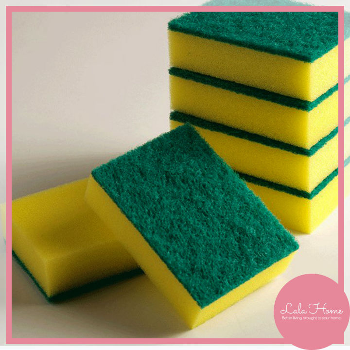 1PC Sponge Dish Pot Wash Cleaning Span Basuh Cuci Pinggan Mangkuk Sabut ...