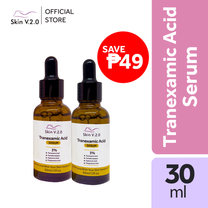 Skin V2.0 Tranexamic Acid Serum 3% 30ml BUNDLE | Lazada PH