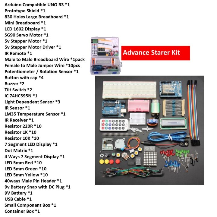 UNO R3 Advance Beginner Ultimate Learning Sensor Starter Kit V5 Mega2560 Set Kit ATMEGA328P for ...
