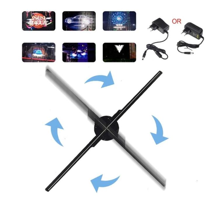 3D Hologram Fan Hologram Projector Holo-graphic Led Ceiling Sky-light ...